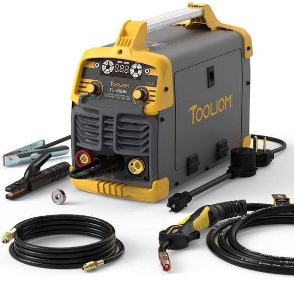 TOOLIOM 200M MIG Welder 3 in 1 Flux MIG/Solid Wire/Lift TIG/Stick ...