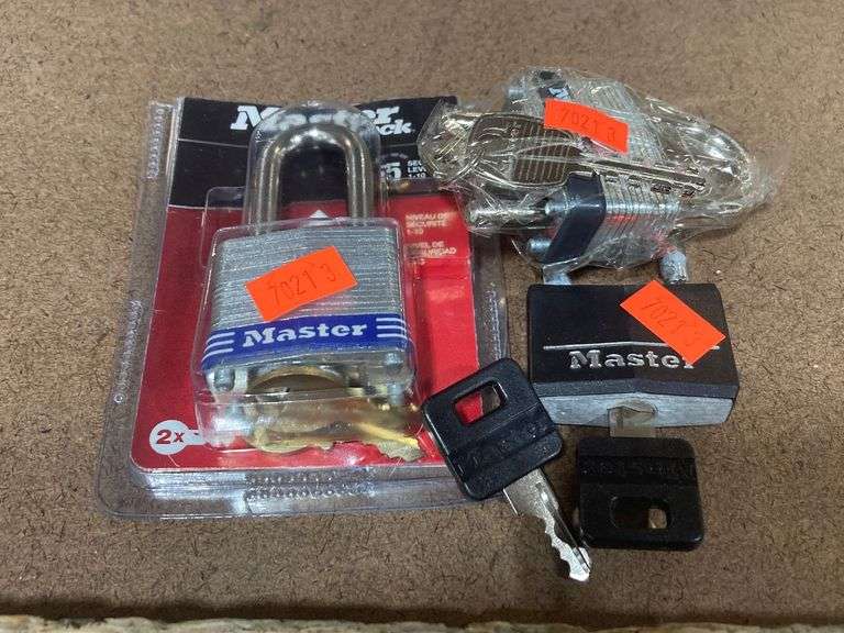 MasterLock 3 Locks with Keys - Metzger Property Services, LLC