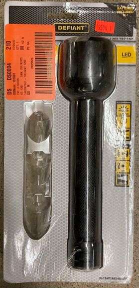 Defiant 500 Lumen LED Flashlight - Missing Batteries - Metzger Property ...