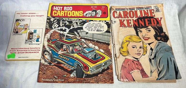 Hot Rod Cartoons July 1973 • Dennis the Menace Book • Caroline Kennedy ...