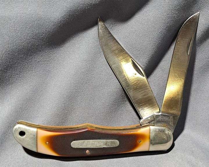 Old Timer 2 blade pocket knife 5.25" with sheath - Metzger Property ...