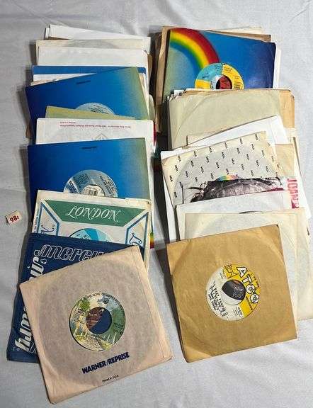 Fifty Misc. Rock & Country 45 rpm Juke Box Records - Many with Original ...