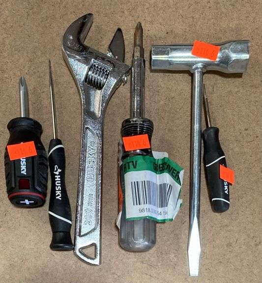 Smal Tool assortment with husky adjustable wrench - Metzger Property ...