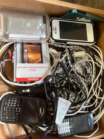 Cell phone assortment and cords - Metzger Property Services, LLC