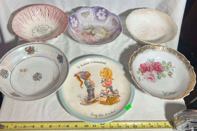 Porcelain Dish 8.25” - 9.75” & Plate 10.25” assortment (see photos ...