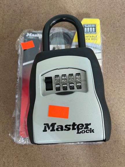 MasterLock Portable Lock box with key - Metzger Property Services, LLC