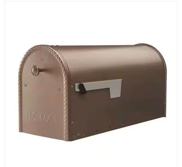 Architectural Mailboxes Edwards Venetian Bronze, Large, Steel, Post ...