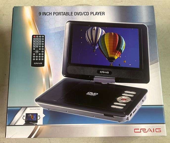 Craig 9” Portable DVD/CD Player in box - Metzger Property Services, LLC