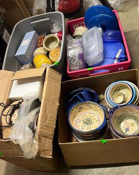 Temp-tations assorted dishes and bakeware, candles, plastic containers ...