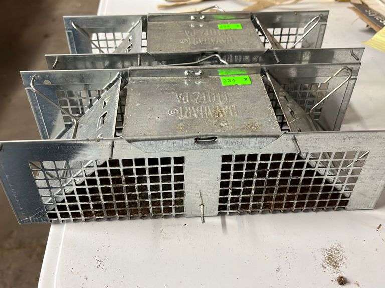 Two Havahare mini live traps 10x3x3" - Metzger Property Services, LLC