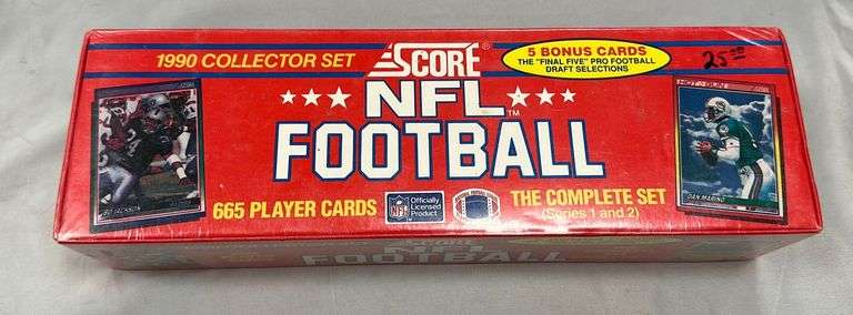 1990 Score NFL Football Complete Set - unopened - Metzger Property ...