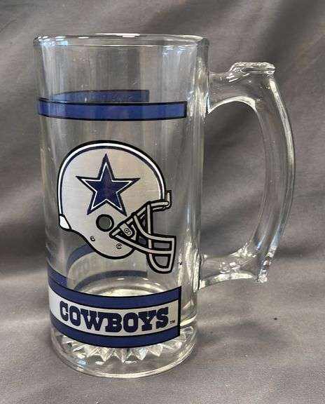Dallas Cowboys Glass Mug - Metzger Property Services, LLC