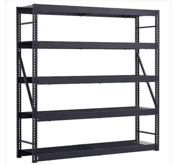 Husky 5-Tier Industrial Duty Steel Freestanding Garage Storage Shelving ...