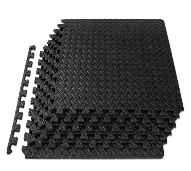 ProsourceFit Puzzle Exercise Mat ½”, EVA Interlocking Foam Floor Tiles ...