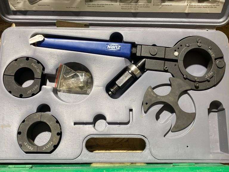 Zurn large diameter compact copper crimp tool in case 10” x 17 ...