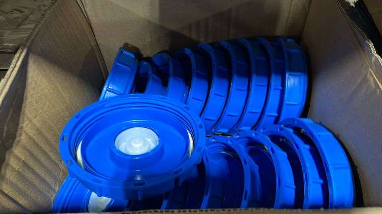 Mauser IBC 6" HDPE Blue Top Fill Port Cap 2" Buttress Plug EPDM Gasket ...