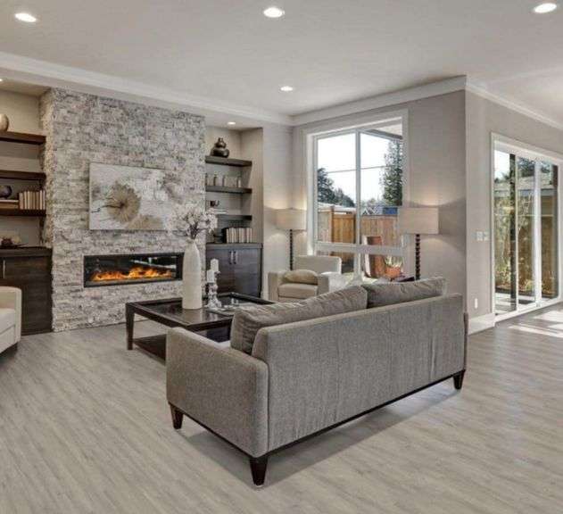 191 sq. Ft TrafficMaster Moonstone 6 MIL x 6 in. W x 36 in. L Click ...