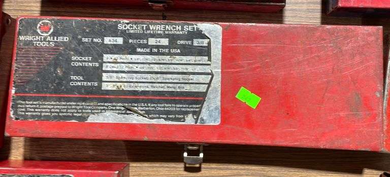 Wright Tool Socket Wrench Set - Metzger Property Services, LLC