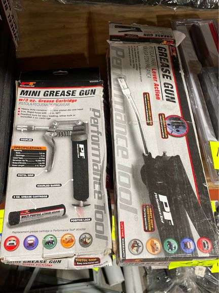 Mini Grease Gun w/3 oz. Grease Cartridge W54206, Grease Gun with Lever ...