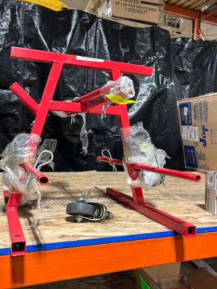 Wire storage rack on casters - Metzger Property Services, LLC
