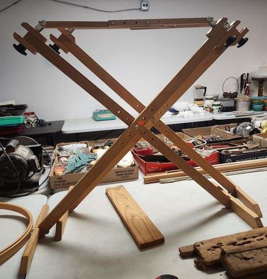 Quilting frame with stands - Metzger Property Services, LLC