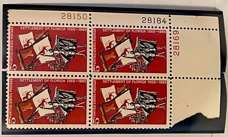 7 - U.S. Postage Stamp Plate Blocks Including: Civil War Centennial ...