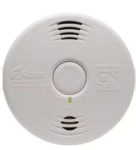 10-Year Worry Free Smoke & Carbon Monoxide Detector, Lithium Battery ...