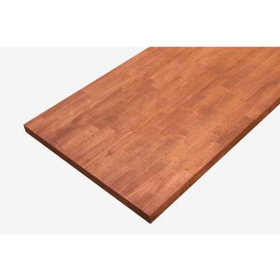 4 ft. L x 25 in. D Unfinished Birch Butcher Block Standard Countertop ...