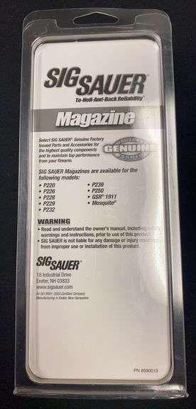 Sig Sauer Magazine - Metzger Property Services, LLC