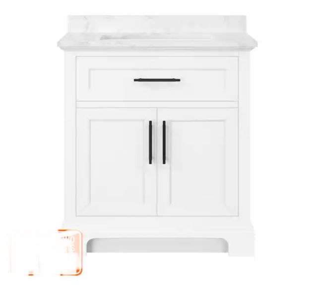 Home Decorators Collection Doveton 30 in. Single Sink Freestanding ...