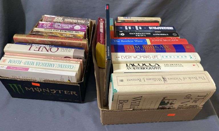 Book Assortment including Tacocca, Tom Brokaw, OneL, Indianapolis ...