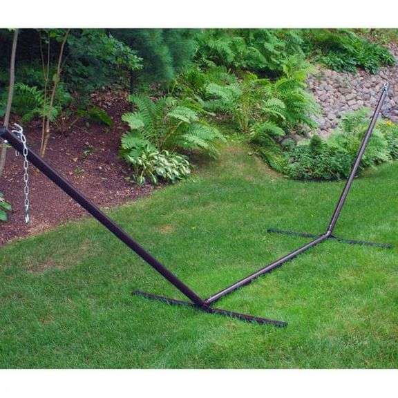 Castaway hammocks large Tri-Beam Steel Hammock Stand - Metzger Property ...