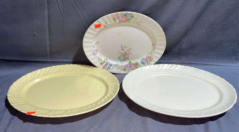 Edwin M. Knowles China Co. Platter 11" & 2 - Franciscan Ware Platters ...