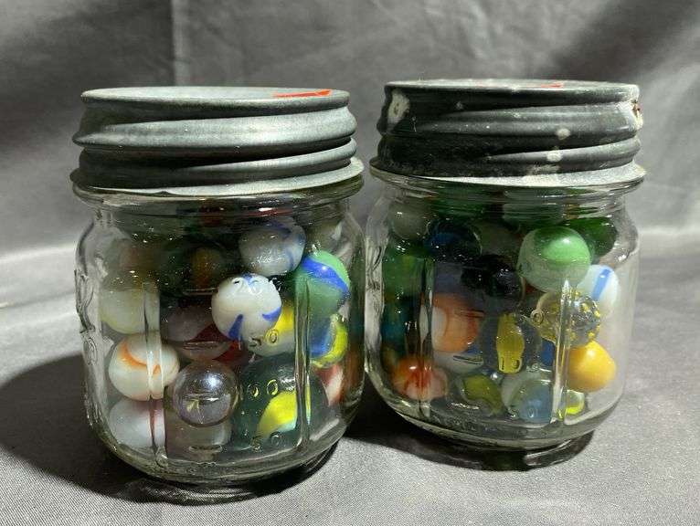 Glass Mason Jars/ Marble Assortment - Metzger Property Services, LLC