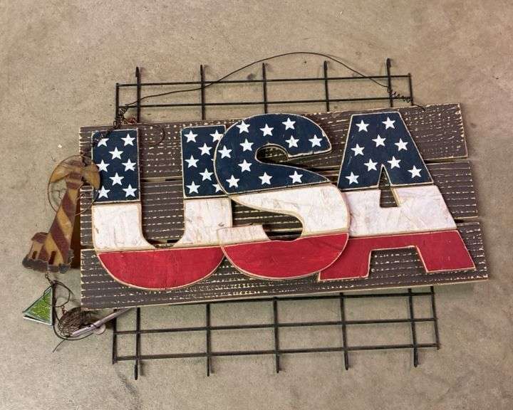 Wall Art-22”Wx10”H & Rack Stain glass light house - Metzger Property ...