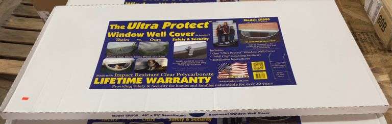 26 in. x 48 in. Square Polycarbonate Window Well Covering Kit - Metzger ...