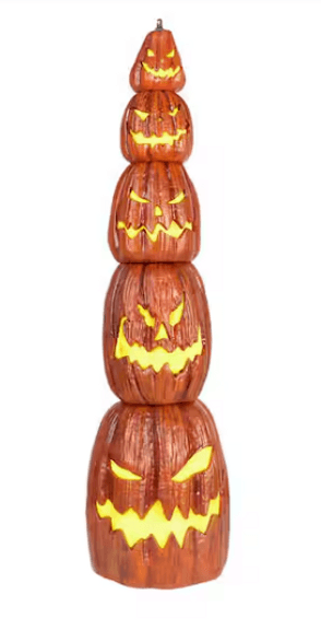 8ft Led jack o lantern stack appears to be new in box - Metzger ...
