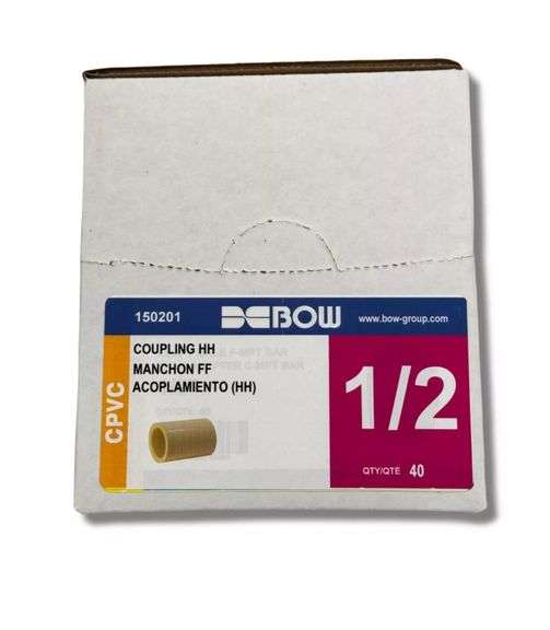 BOW Plumbing Flowguard Gold Coupling, 1/2" 150201 Pack of 40 - Metzger ...