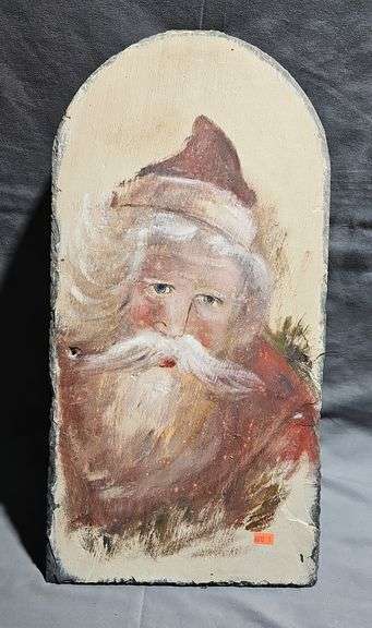 Slate Santa wall hanging 11” x 22” - Metzger Property Services, LLC