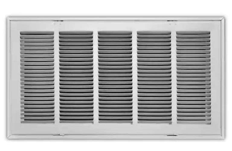 Everbilt 24 in. x 12 in. Steel Return Air Filter Grille in White ...