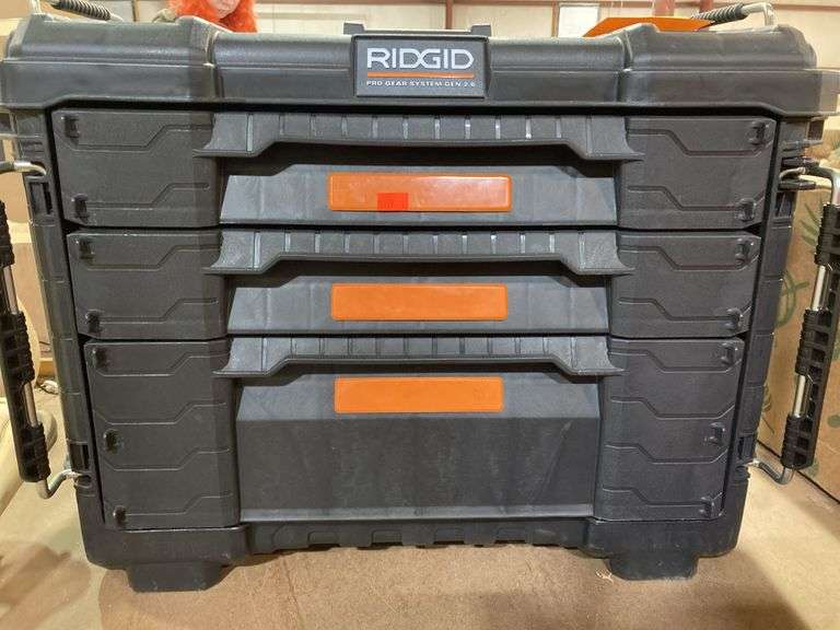 RIDGID Pro Gear System Gen 2.0 XL 3-Drawers Water and Dust Resistant ...
