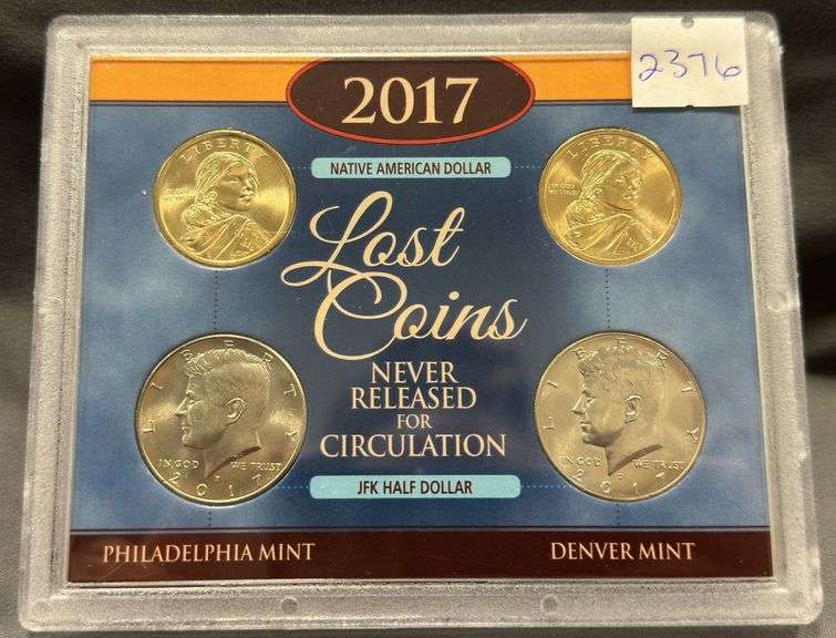2017 Lost Coins Never Released for Circulation Set - Metzger Property ...