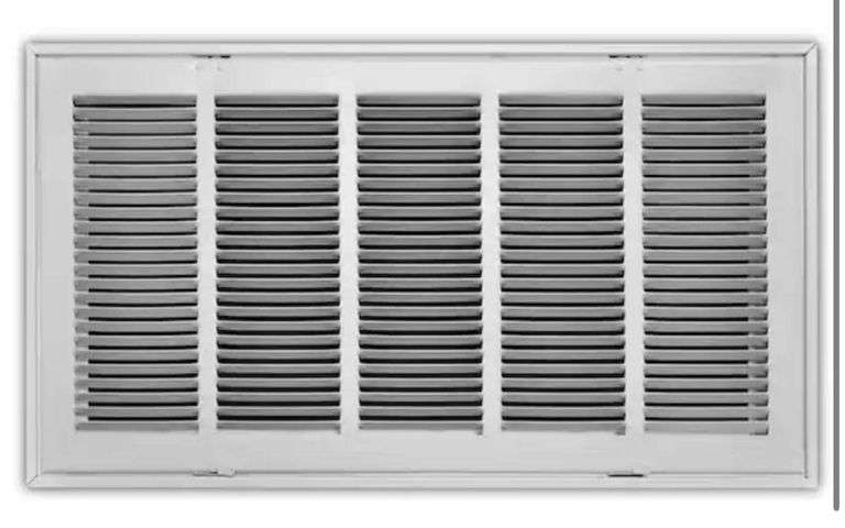 Everbilt 24 in. x 12 in. Steel Return Air Filter Grille in White ...