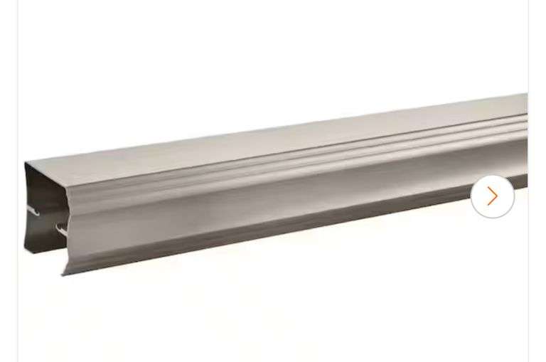 Delta 48-60 in. W Traditional Semi-Frameless Sliding Shower Door Track ...