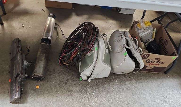 2 - Bowling Balls, Wiring, Speedometer Gauge, Pentair Pentek Myers ...