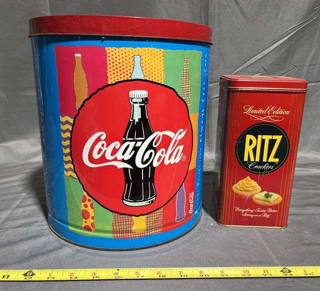 Coca-Cola and Ritz tins - Metzger Property Services, LLC