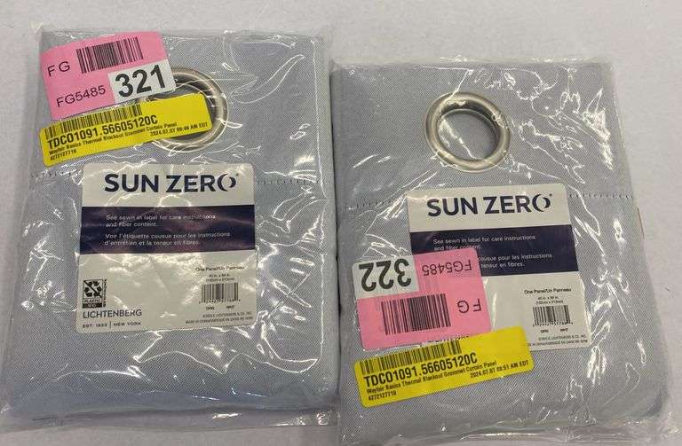 2 Sun zero thermal black out curtains 40”x84” - Metzger Property ...