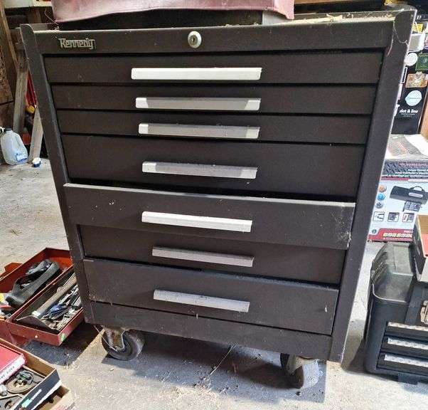 Kennedy tool cart with contents in drawers contents 29x20x35 - Metzger ...