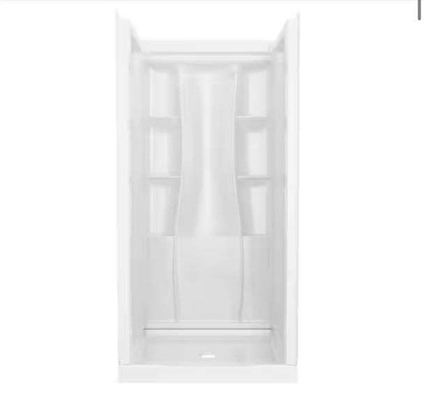 Delta Classic 500 36 in. L x 36 in. W x 72 in. H 4-Piece Alcove Shower ...