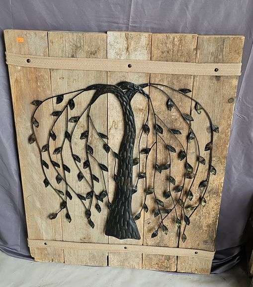 Metal Weeping Willow Wall Hanging Art Tree of Life 29" x 36" - Metzger ...